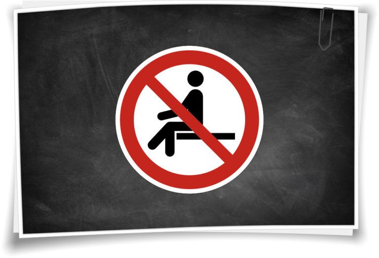 Verbotszeichen P018 Sitzen verboten – Medianlux-Shop