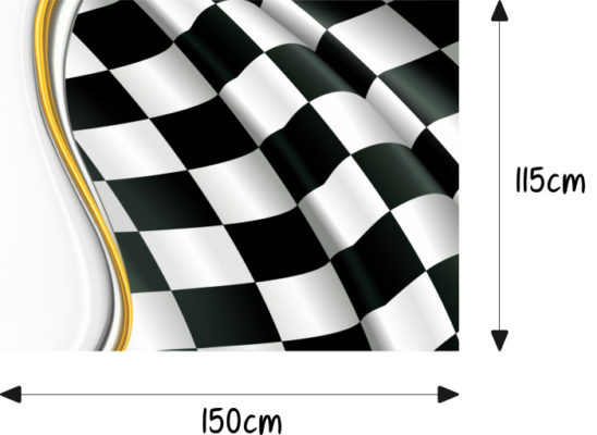 Renn-Flagge Karo Flagge Motor-Sport Motorhaube Auto-Aufkleber ...